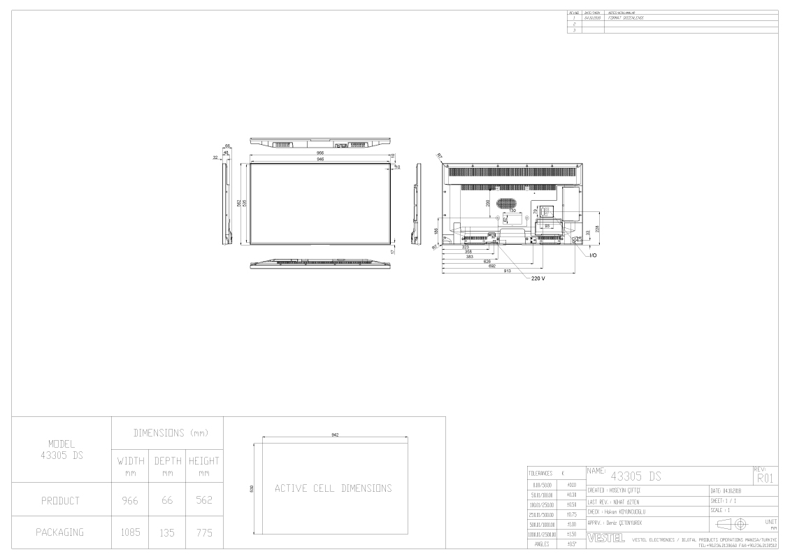 PD43U01 - Vestel Visual Solutions