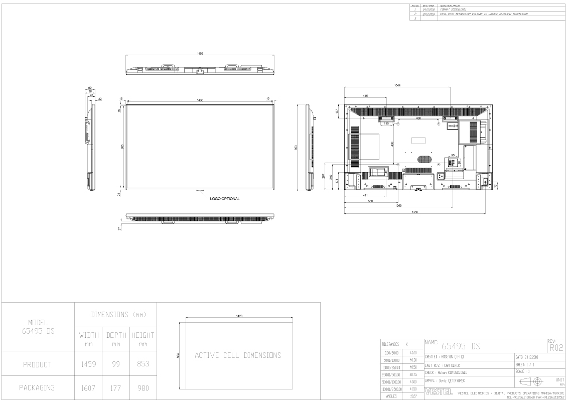 UHM65UH82/4 - Vestel Visual Solutions